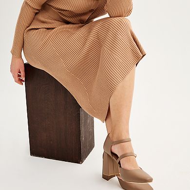 Women's Rachel Roy A Line Ribbed Skirt