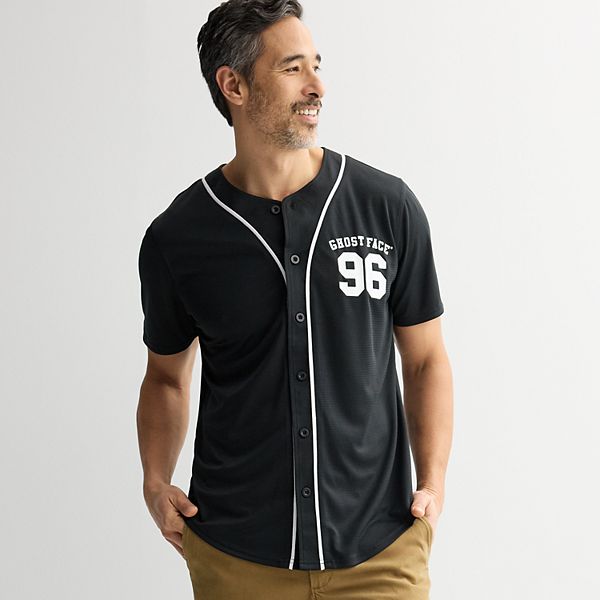 Men's Scream Ghost Face 96 Graphic Baseball Jersey