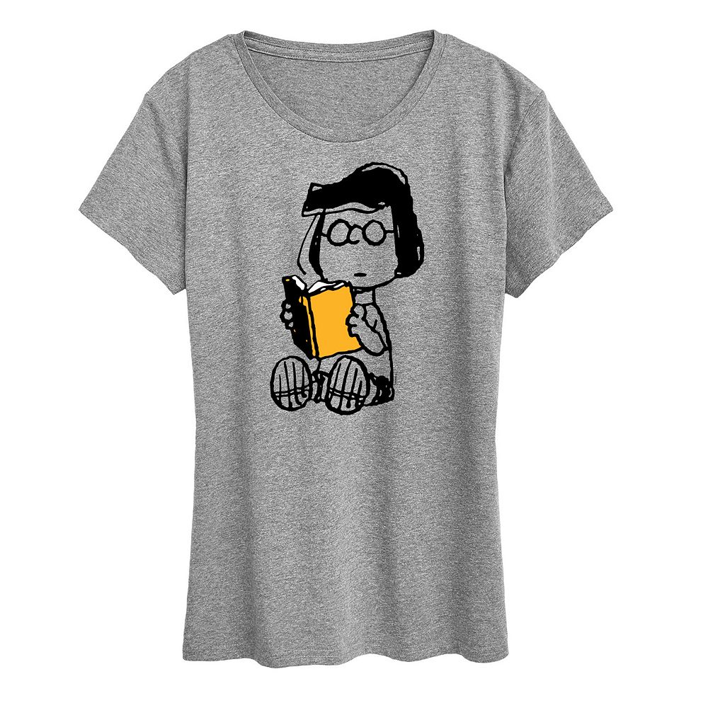 Women's Peanuts Marcie Reading Graphic Tee