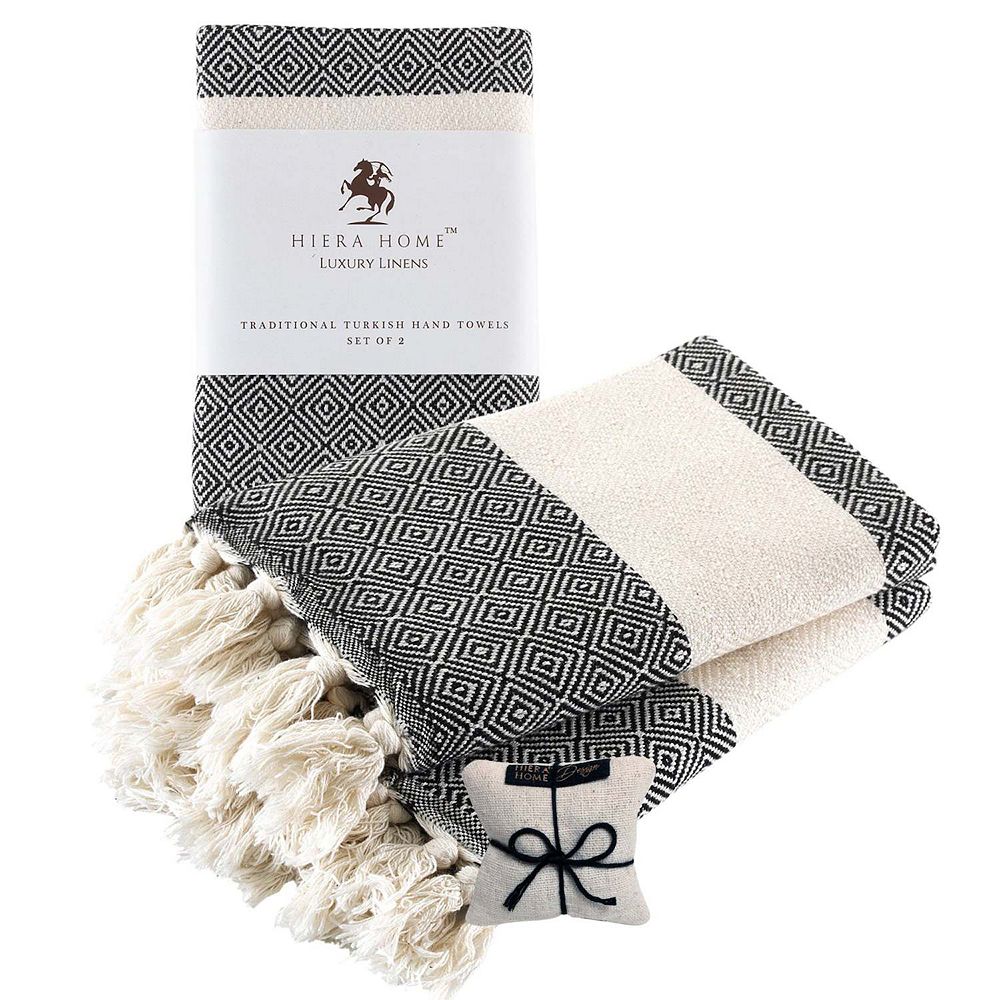 Turkish Hand Towels Set Of 2 Towels For Bathroom And Kitchen - Soft ...