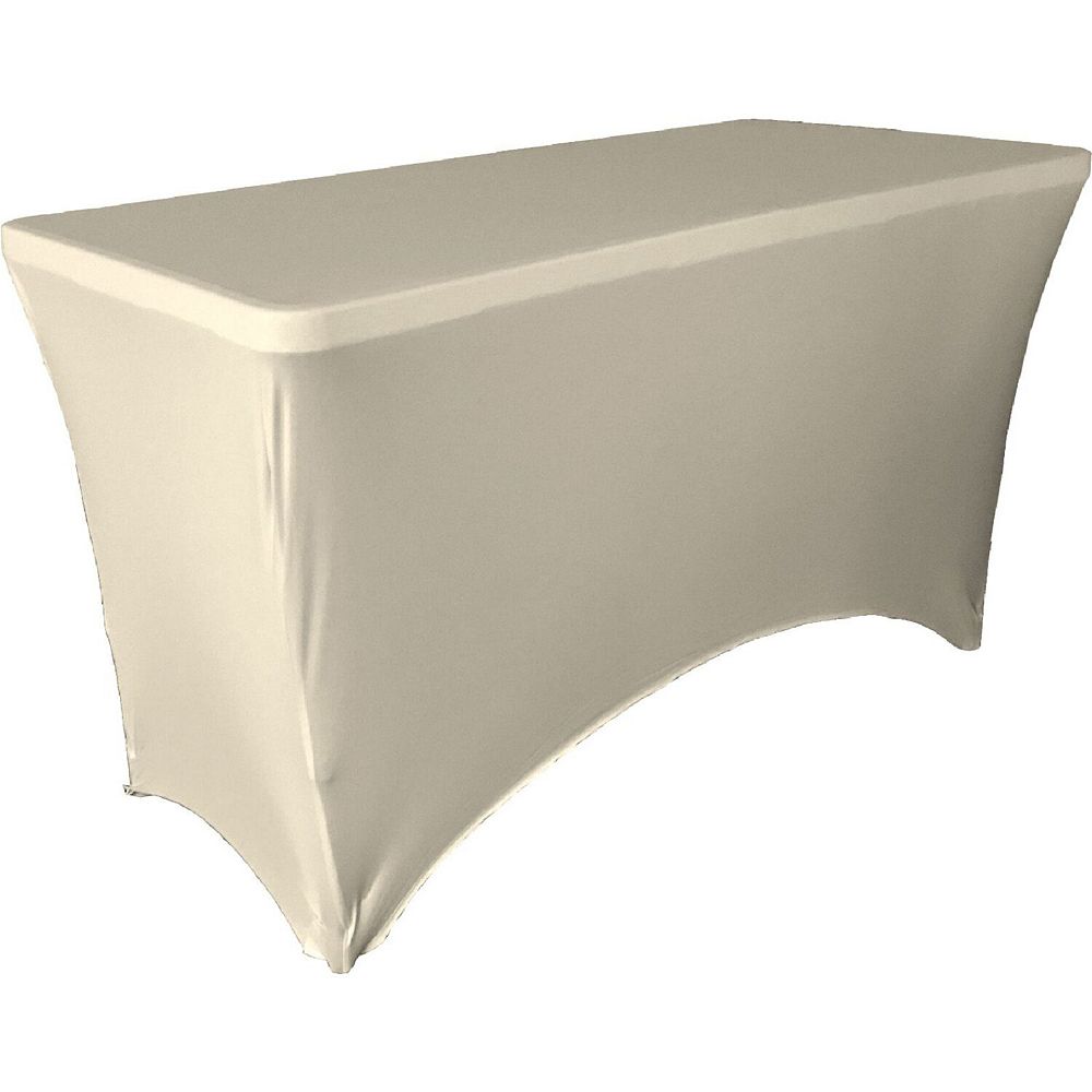 Spandex Rectangular Table Cover, Stretch Fitted Tablecloth with Leg ...