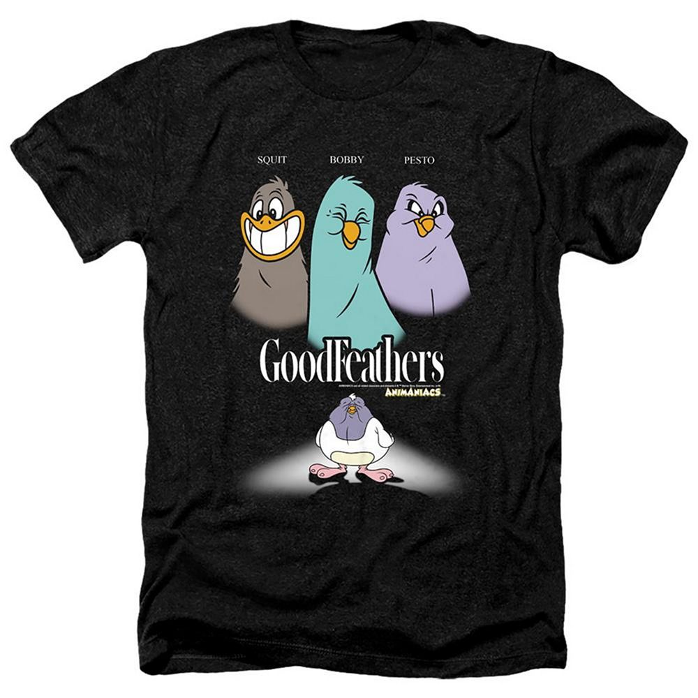 Animaniacs Goodfeathers Adult Heather T-shirt
