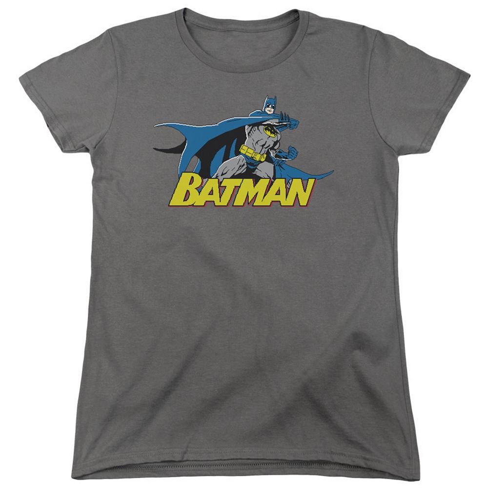Batman 8 Bit Cape Short Sleeve Womens T-shirt