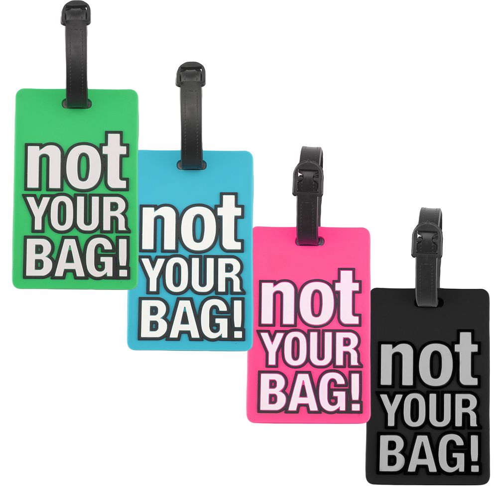 Dream Travel 4-piece "Not Your Bag!" Luggage Tag Set