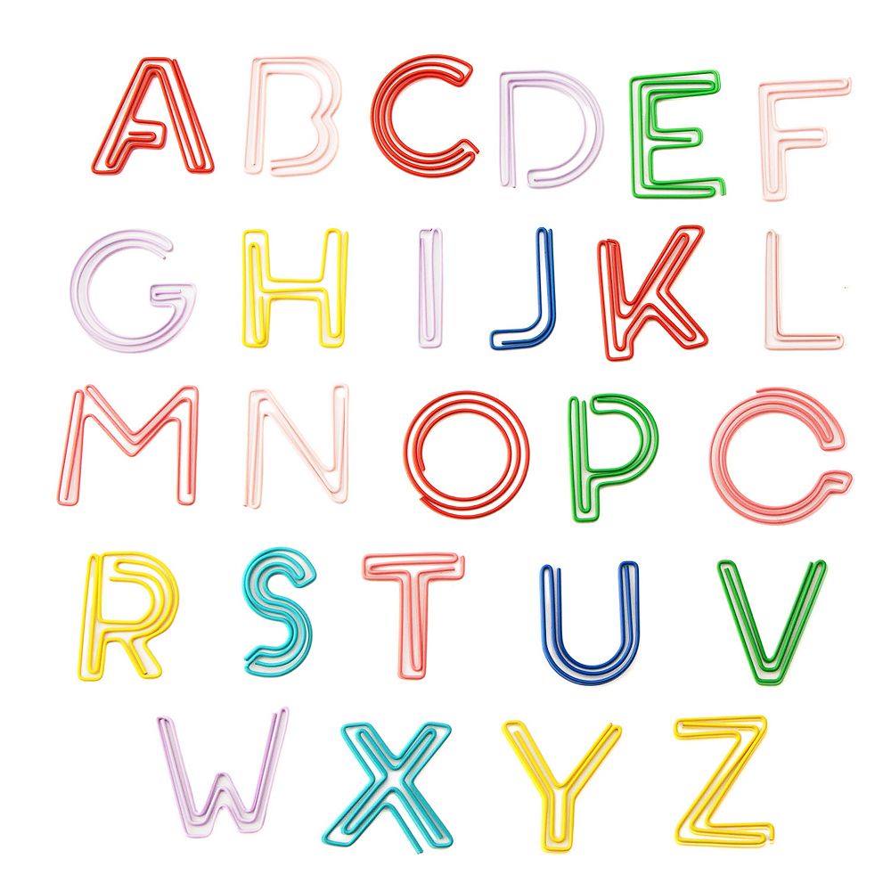 Table Trinkets 26-pc. Alphabet Paper Clip