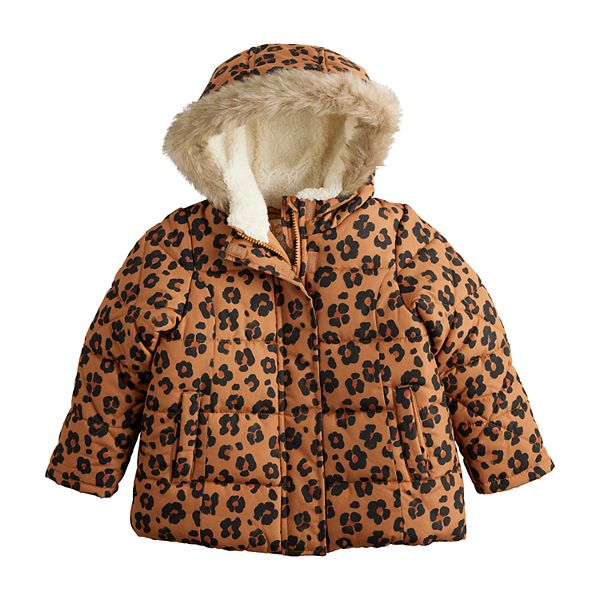 Baby & Toddler Girl Jumping Beans® Heavyweight Hooded Parka