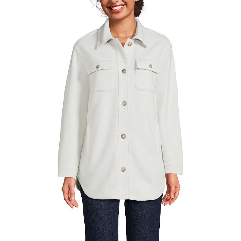 UPC 197230056591 - Women's Lands' End Fleece Luxe Button-Up Shacket ...