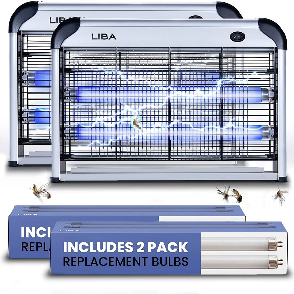 Liba Indoor Electric Bug Zapper & Insect Killer Grid Zapper - Two ...