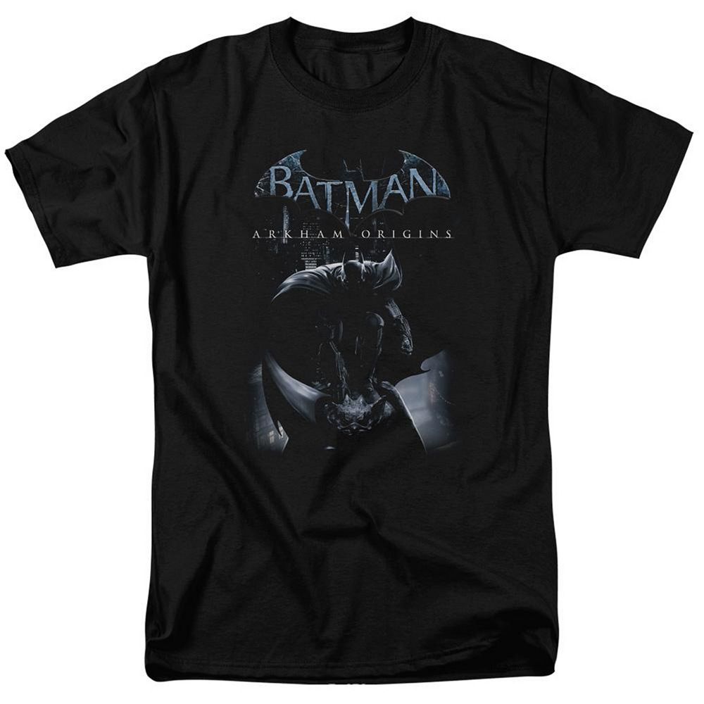 Batman Arkham Origins Perched Cat Short Sleeve Adult T-shirt
