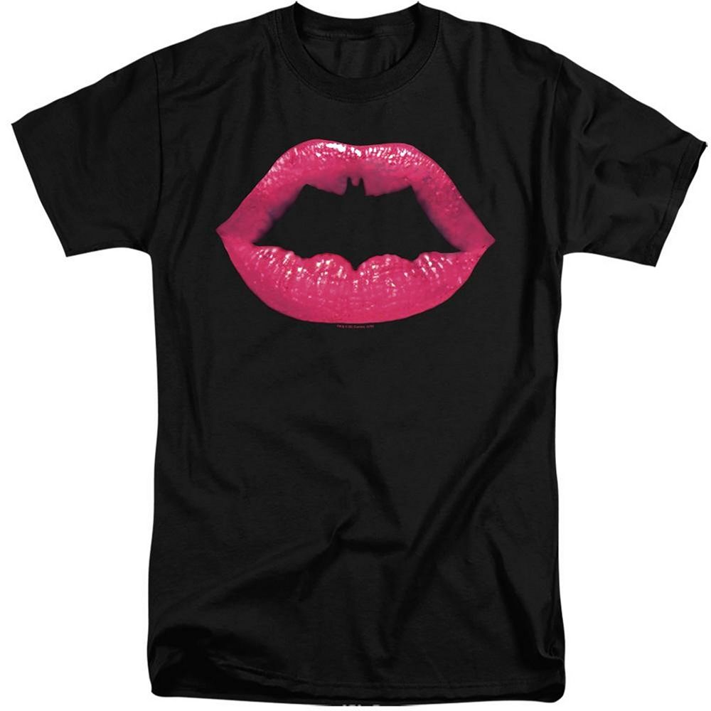 Batman Bat Kiss Short Sleeve Adult Tall T-shirt