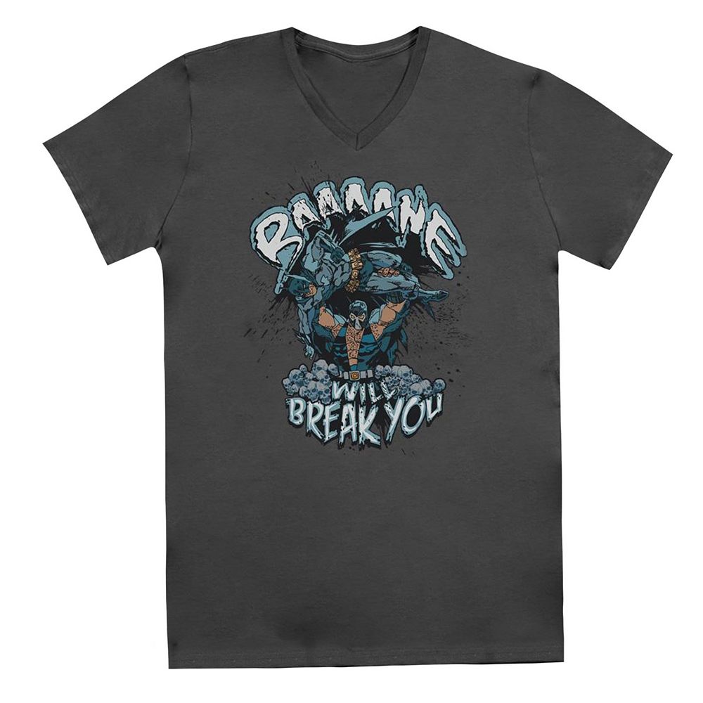 Batman Bane Will Break You Short Sleeve Adult V Neck T-shirt