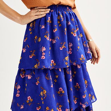 Women's DRAPER JAMES RSVP™ Tiered Ruffle Skirt