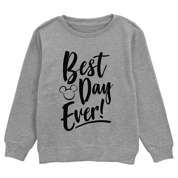 Boys Mickey Mouse Best Day Ever Graphic Fleece