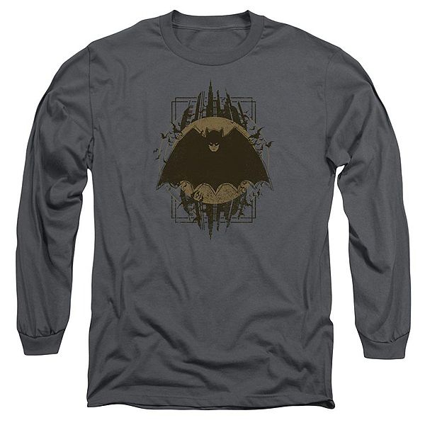 Batman Crest Long Sleeve Adult T-shirt