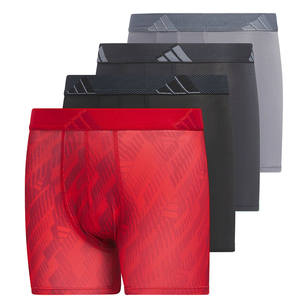 Boys 4-20 Adidas Youth Microfiber Graphic 4-Pack Boxer Brief