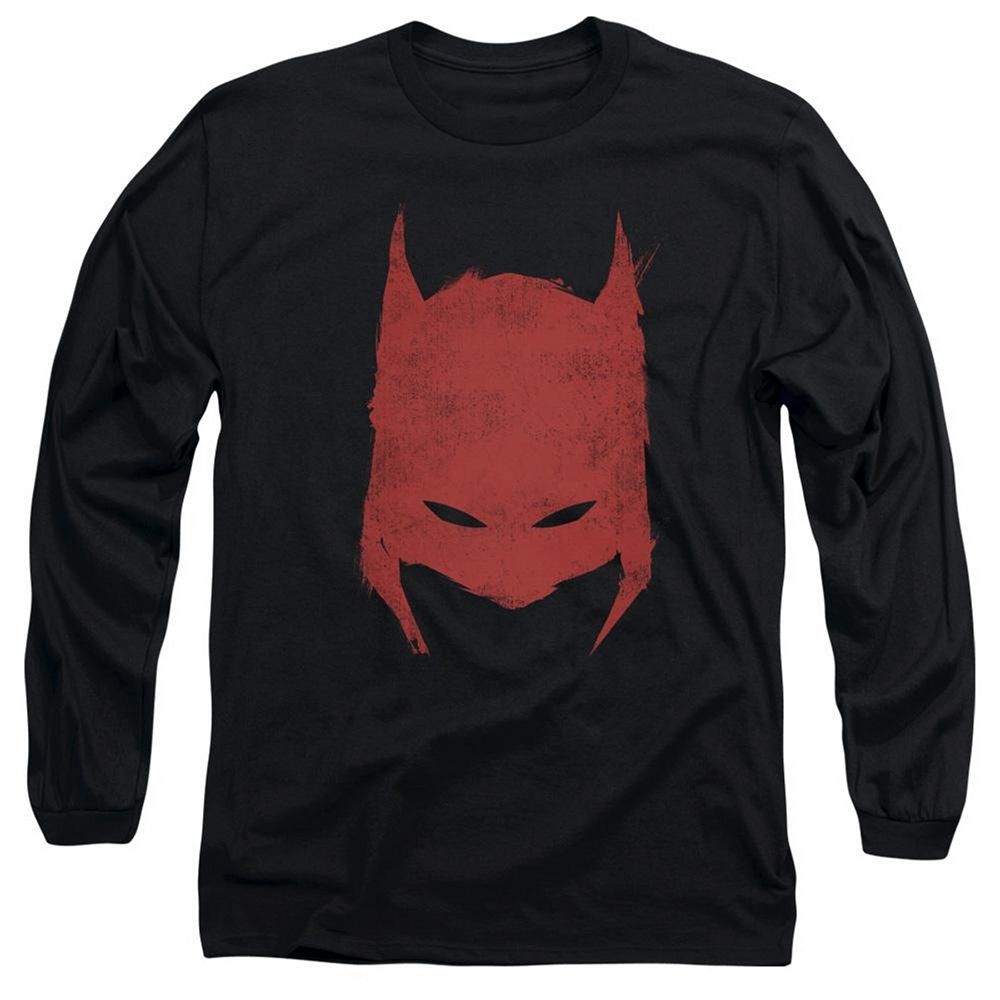 Batman Hacked & Scratched Long Sleeve Adult T-shirt