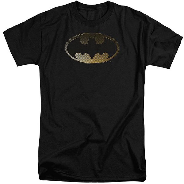 Batman Halftone Bat Short Sleeve Adult Tall T-shirt