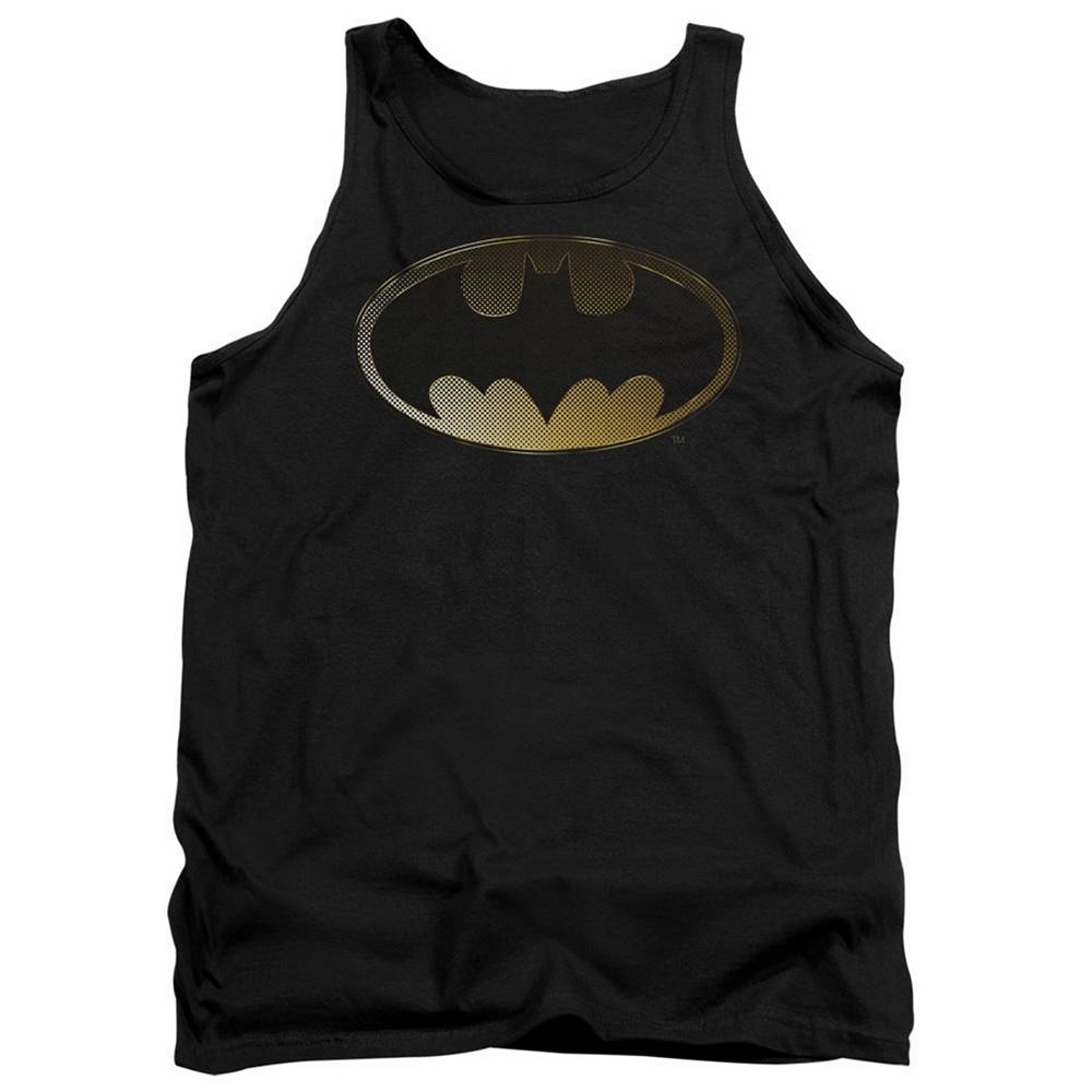 Batman Halftone Bat Adult Tank Top