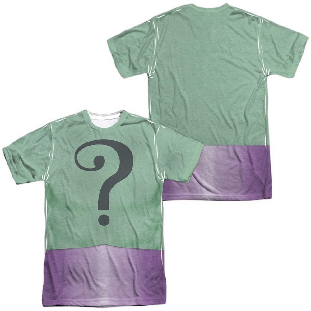 Batman Classic Tv Riddler Uniform Short Sleeve Adult Poly Crew T-shirt