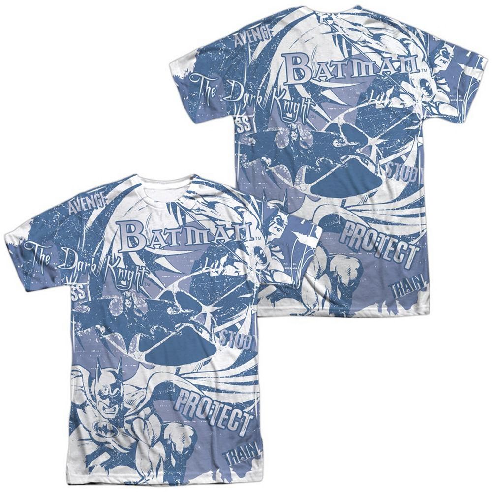 Batman Dark Protector Short Sleeve Adult 100% Poly Crew T-shirt