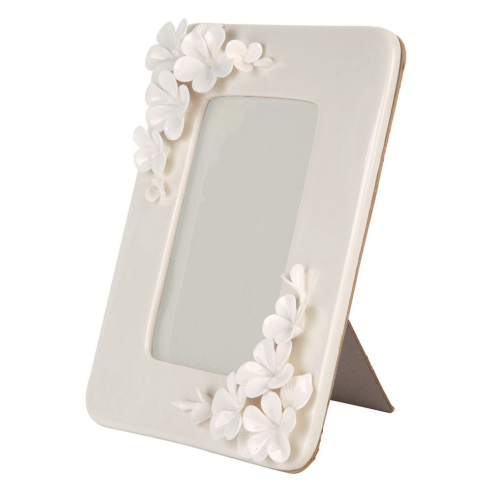 Everyday Decor Appliqued Floral 4" x 6" Frame Table Decor