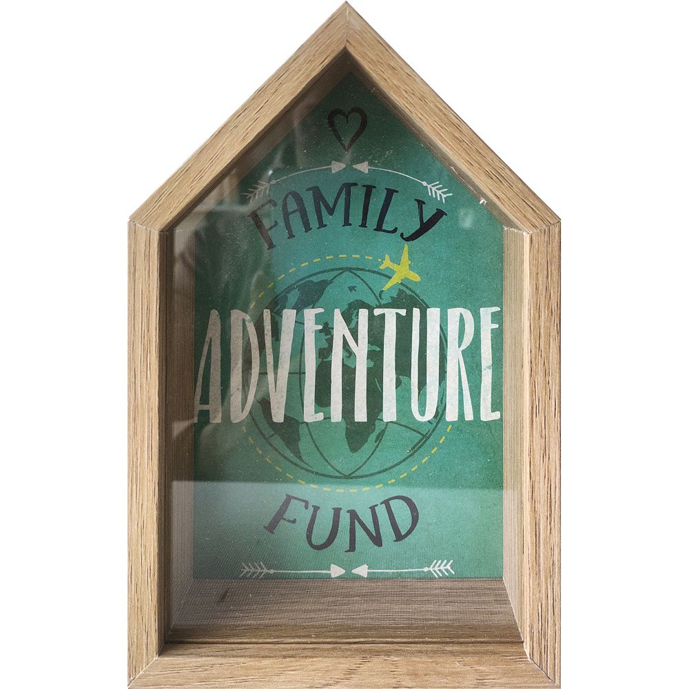 "Family Adventure Fund" Bank Tabletop Decor