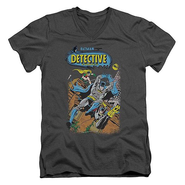 Batman Detective 487 Short Sleeve Adult V Neck T-shirt