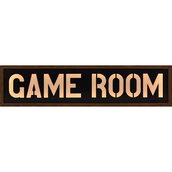 LED "Game Room" Light Box Wall Decor
