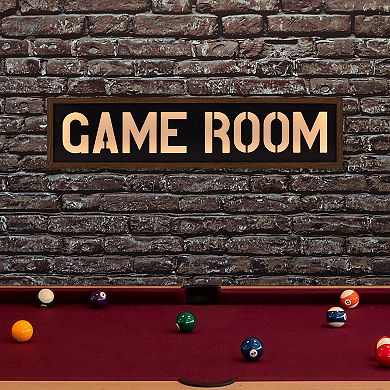 LED "Game Room" Light Box Wall Decor