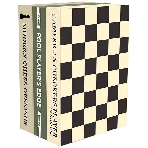 Stacked Game Books Box Table Decor