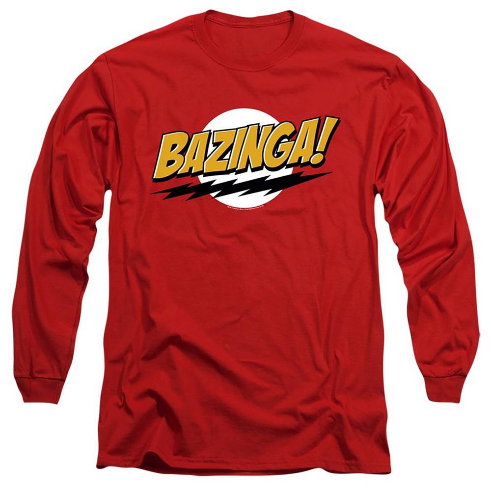 Big Bang Theory Bazinga Long Sleeve Adult T-shirt