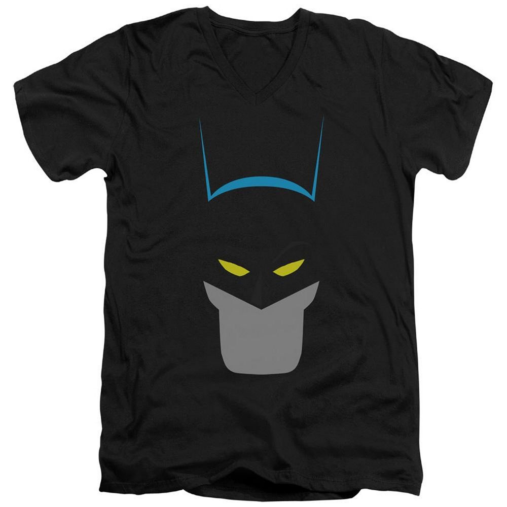 Batman Simplified Short Sleeve Adult V Neck T-shirt