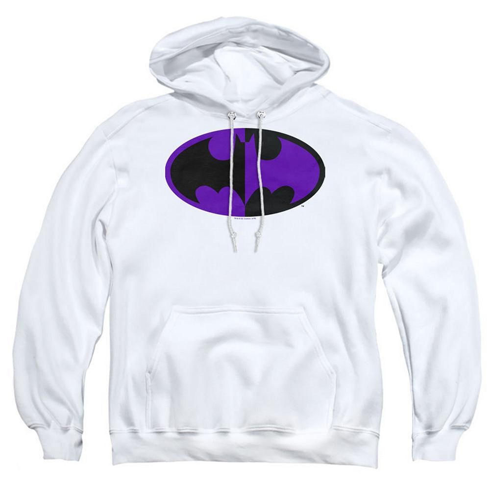 Batman Split Symbol Adult Pull Over Hoodie