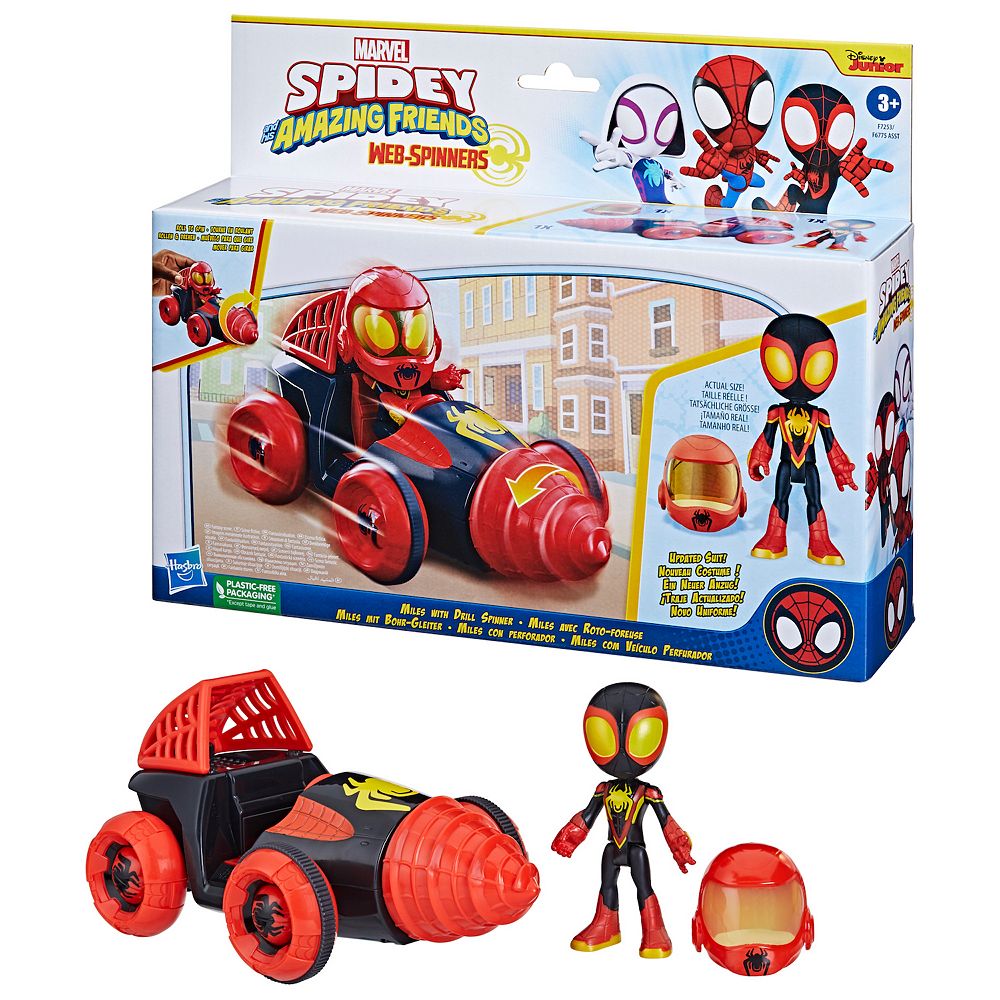 Hasbro Marvel Spidey and His Amazing Friends Web-Spinners Miles with ...
