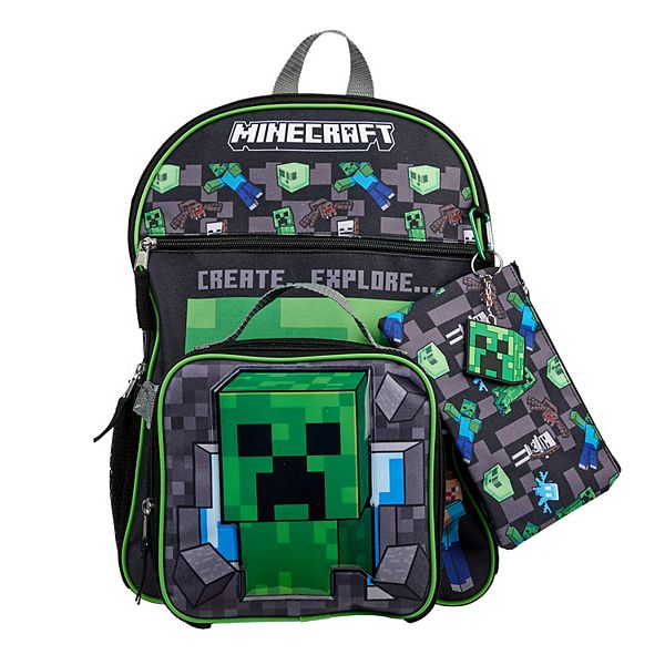 Minecraft 5 pc Backpack Set
