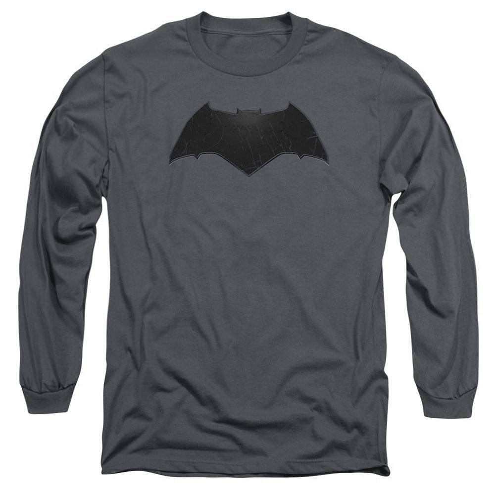 Batman V Superman Beveled Bat Logo Long Sleeve Adult T-shirt