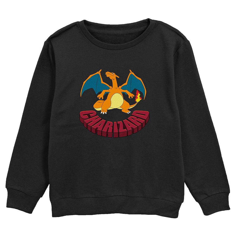 Boys Pokemon Charizard Poster Graphic Fleece