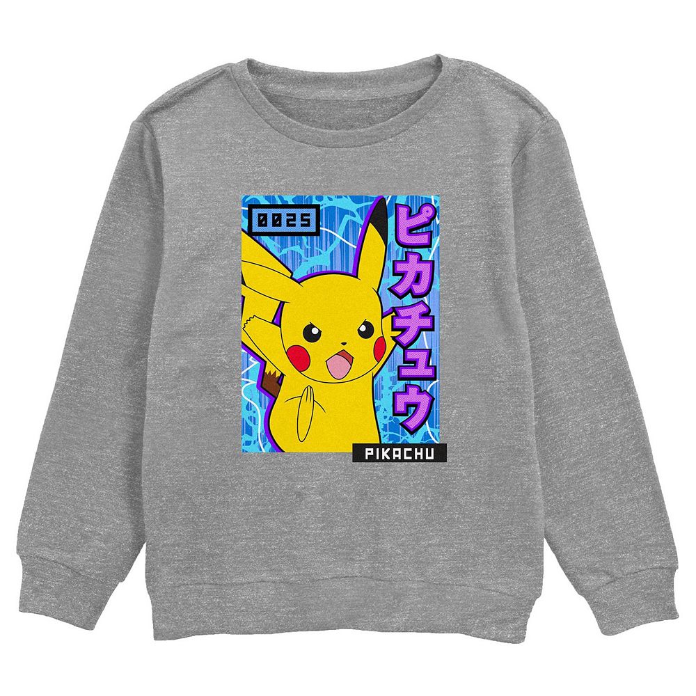 Boys Pokemon Pikachu Japanese Poster Graphic Fleece