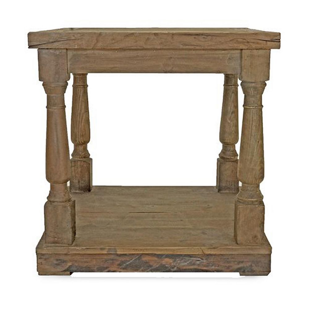 Balustrade End Table Salvaged Wood