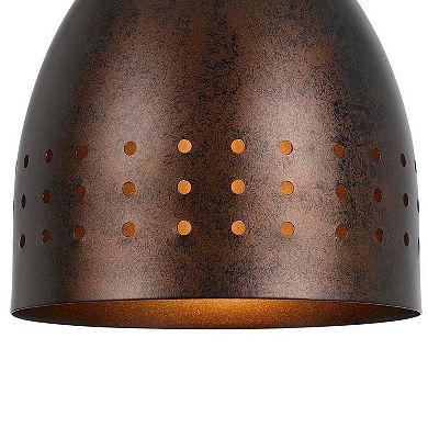 7 Inch Modern Pendent Light with Bronze Metal Shade, Oil Rubbed Bronze ...