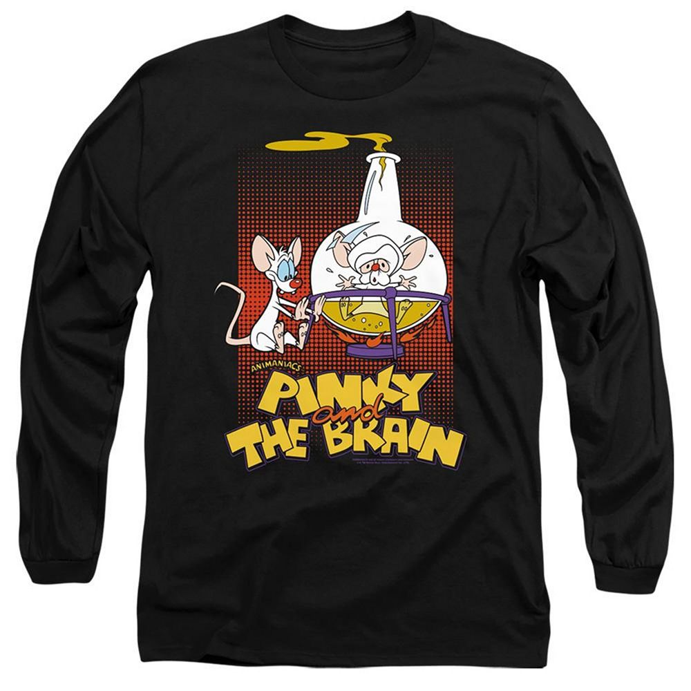 Pinky And The Brain Lab Flask Long Sleeve Adult T-shirt