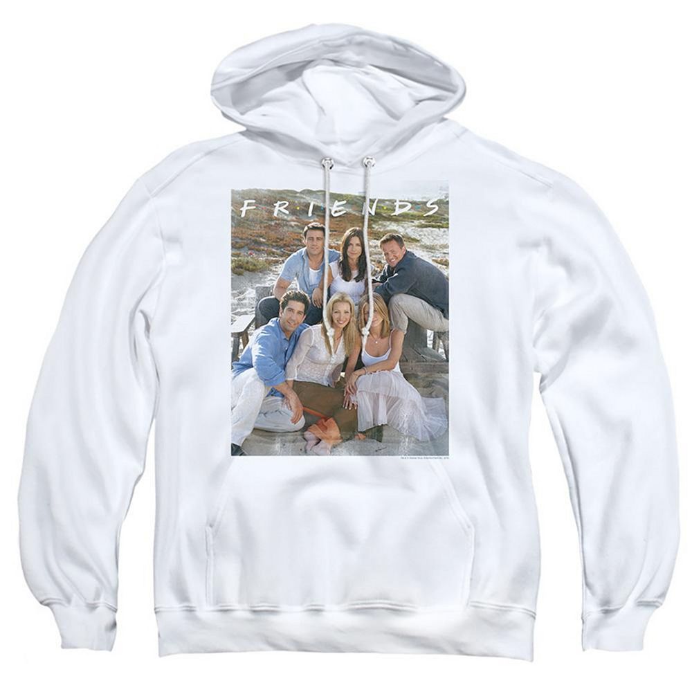 Friends Lifes A Beach Adult Pull Over Hoodie