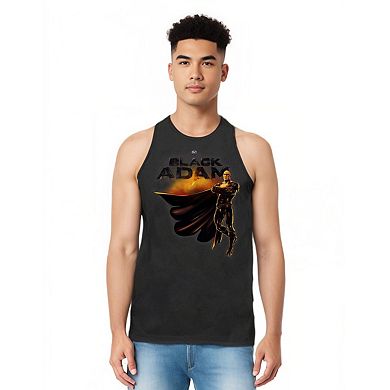 Black Adam Black Adam Logo With Character Adult Tank Top