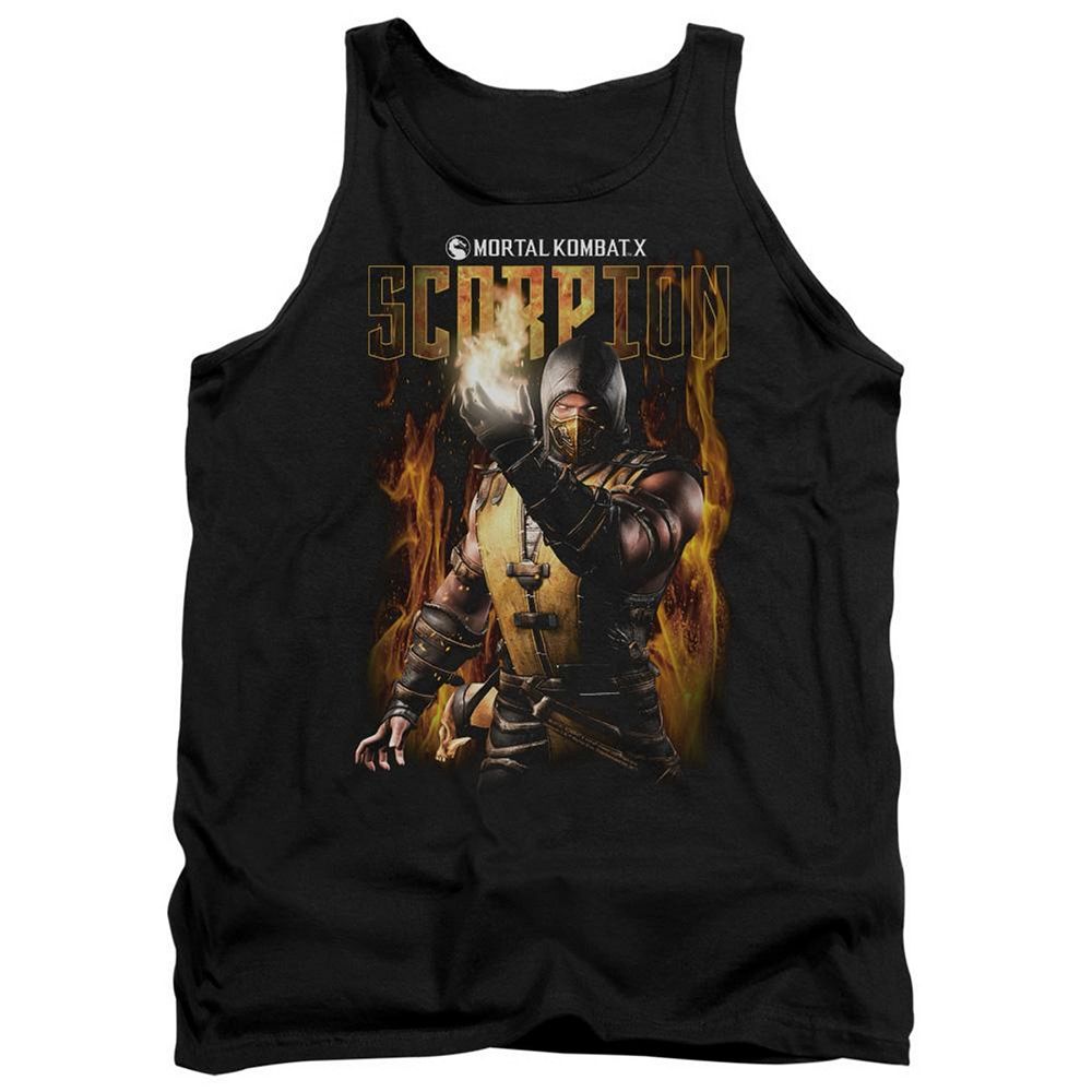 Mortal Kombat Scorpion Adult Tank Top