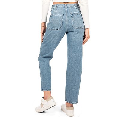 Juniors' Rewash Utility Straight Leg Pants