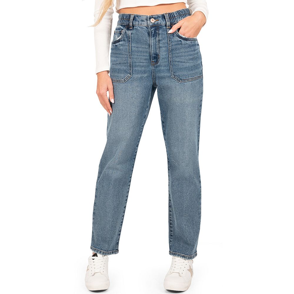 Juniors' Rewash Utility Straight Leg Pants