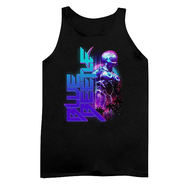 Blue Beetle Lightning Adult Tank Top