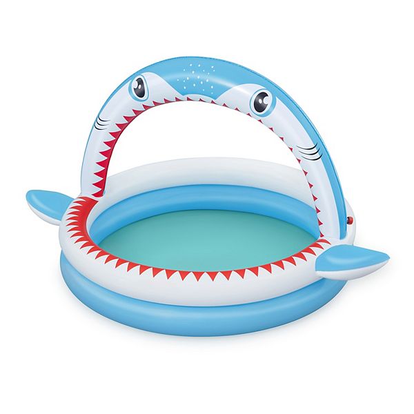 H2OGO! Sharktastic Kids Inflatable Sprinkler Play Pool