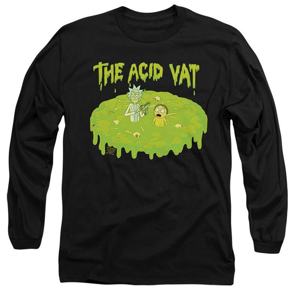 Rick And Morty The Acid Vat Long Sleeve Adult T-shirt