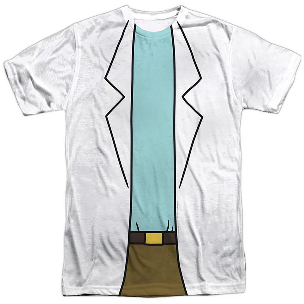 Rick And Morty Rick Lab Coat Short Sleeve Adult Poly Crew T-shirt